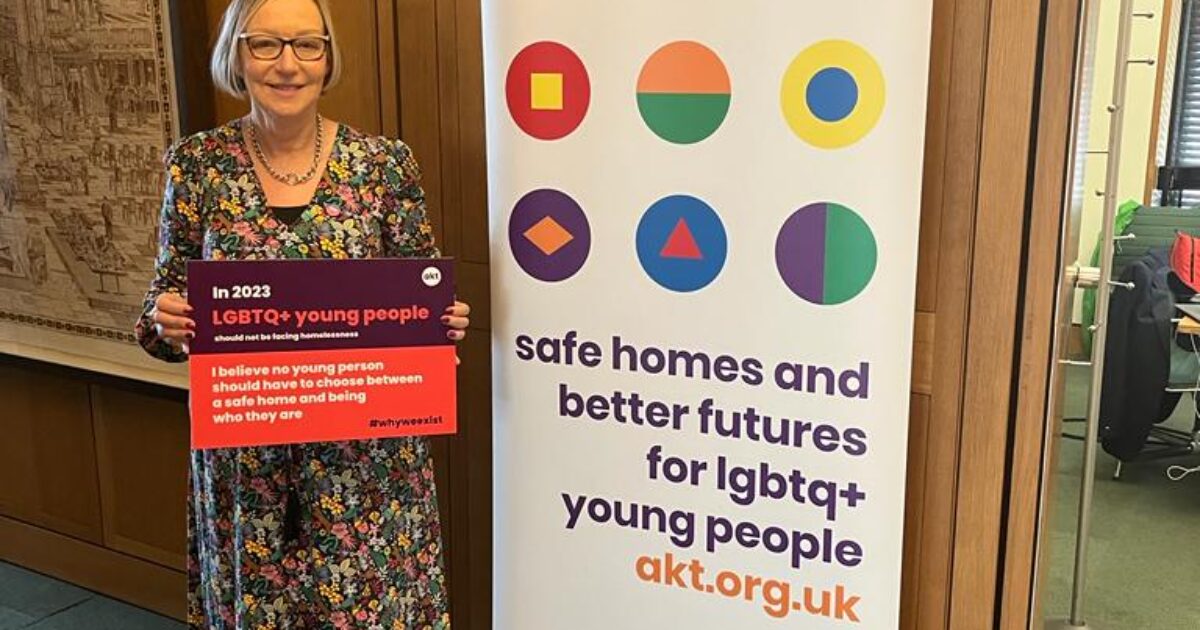 AKT charity event on tackling LGBTQ+ youth homelessness - Gill Furniss MP